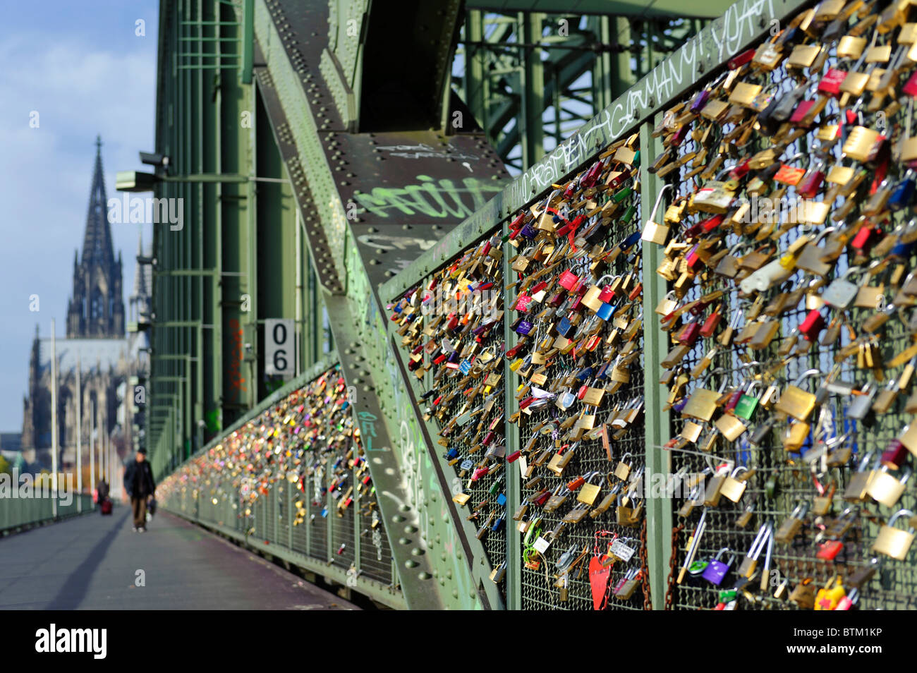 Love Padlocks on the Hohenzollern Bridge in Cologne Germany Stock Photo ...