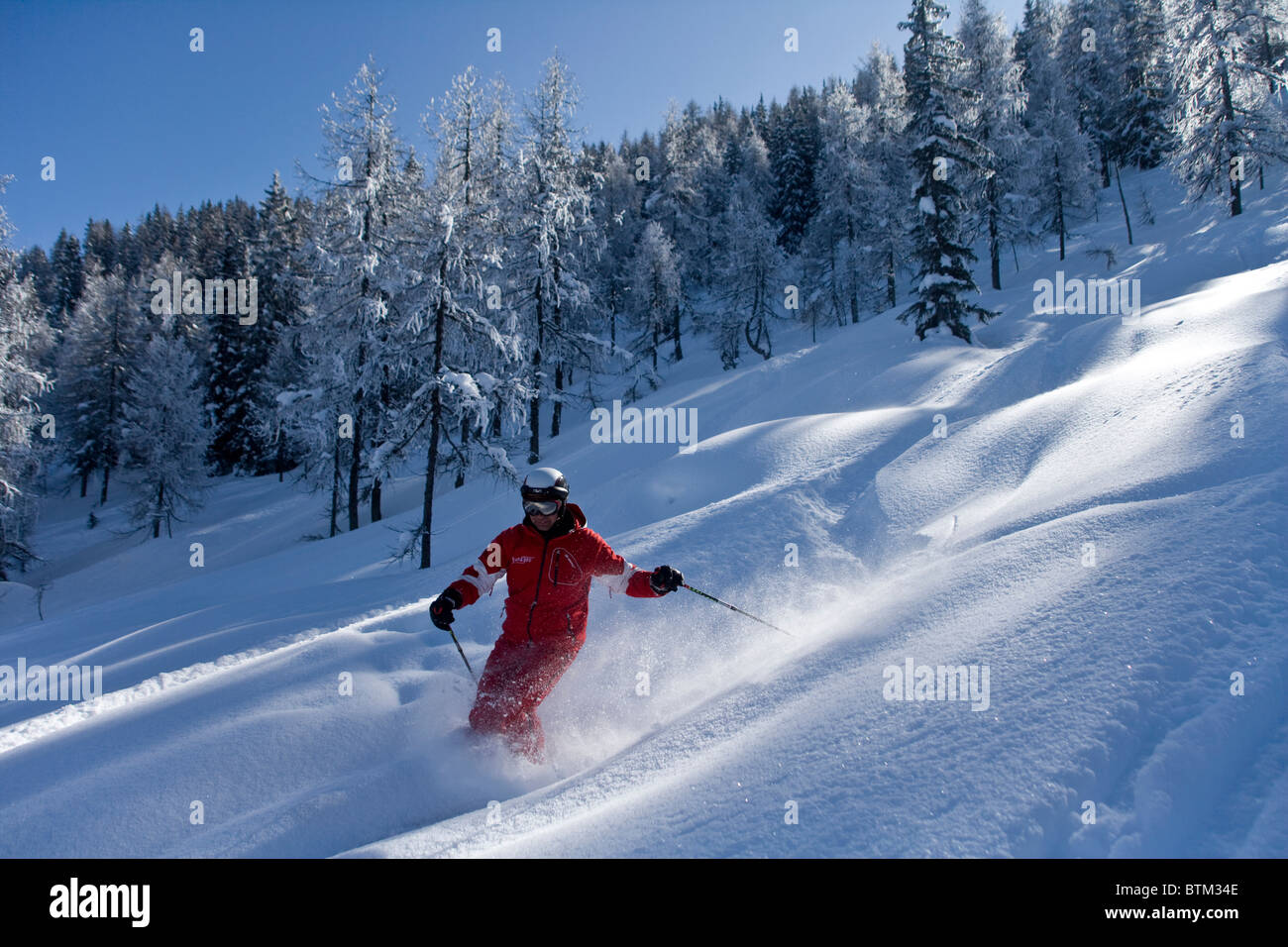 skiing; free riding Stock Photo - Alamy