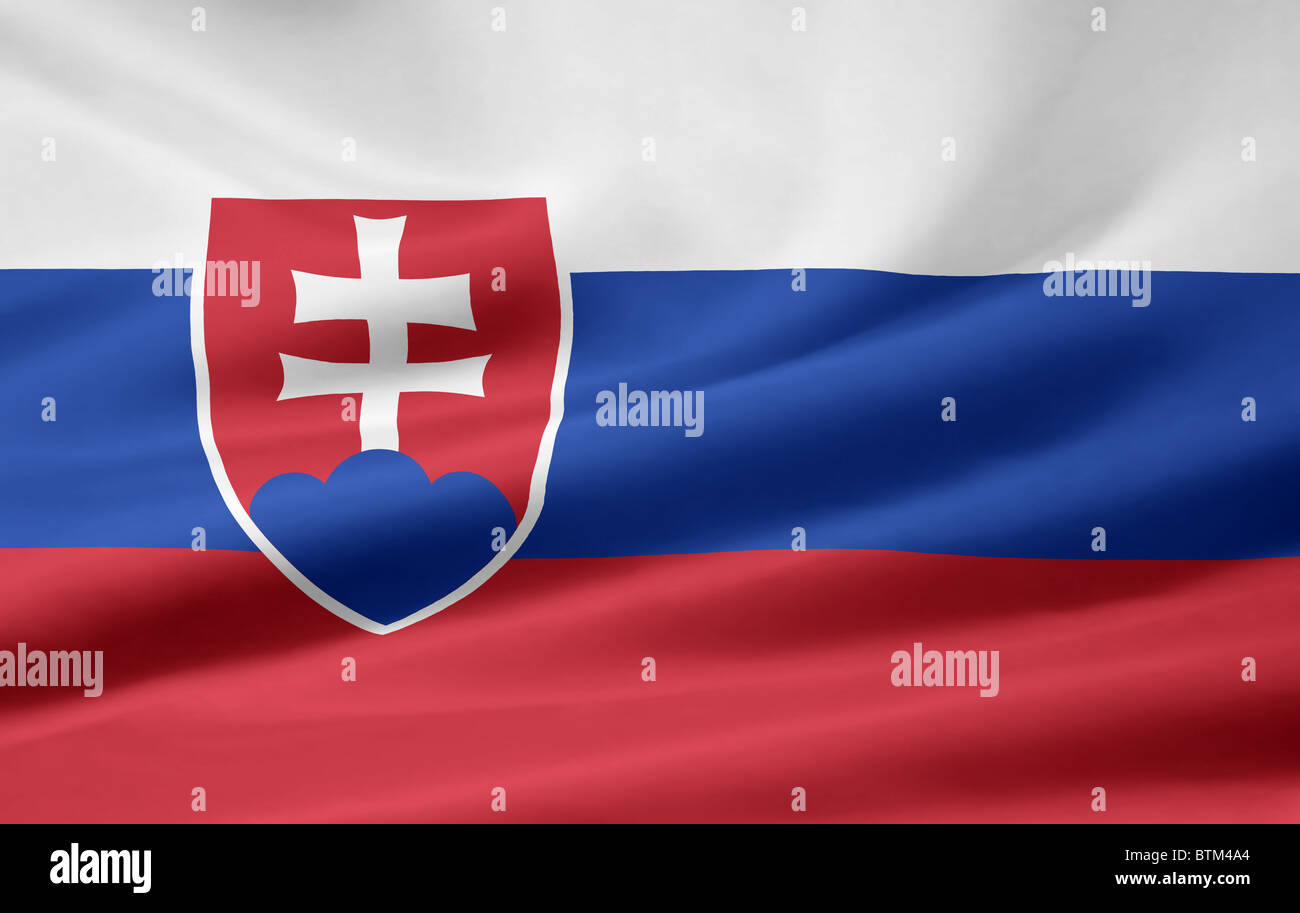 High resolution flag of Slovakia Stock Photo - Alamy
