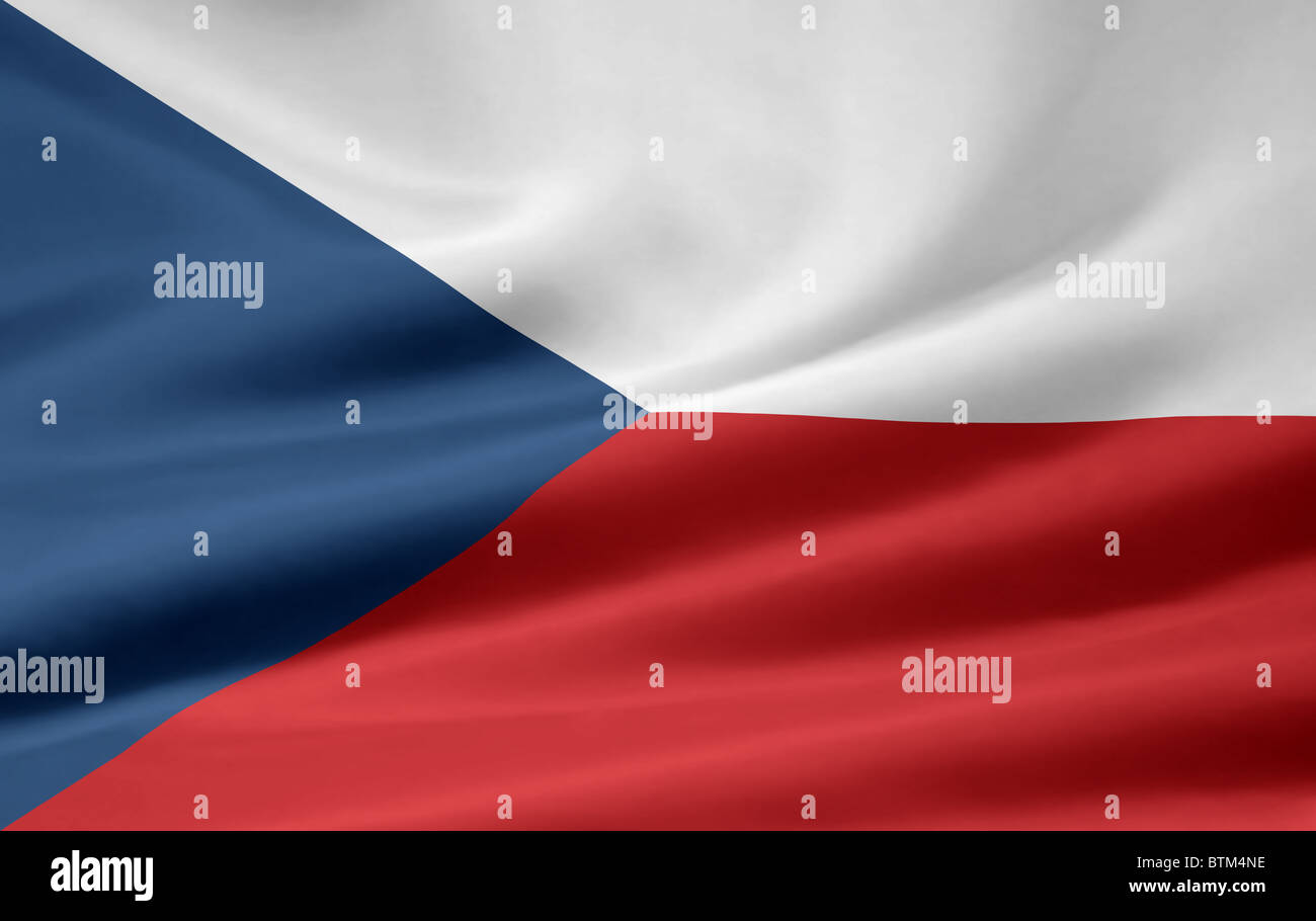 High resolution flag of Czech republic Stock Photo - Alamy