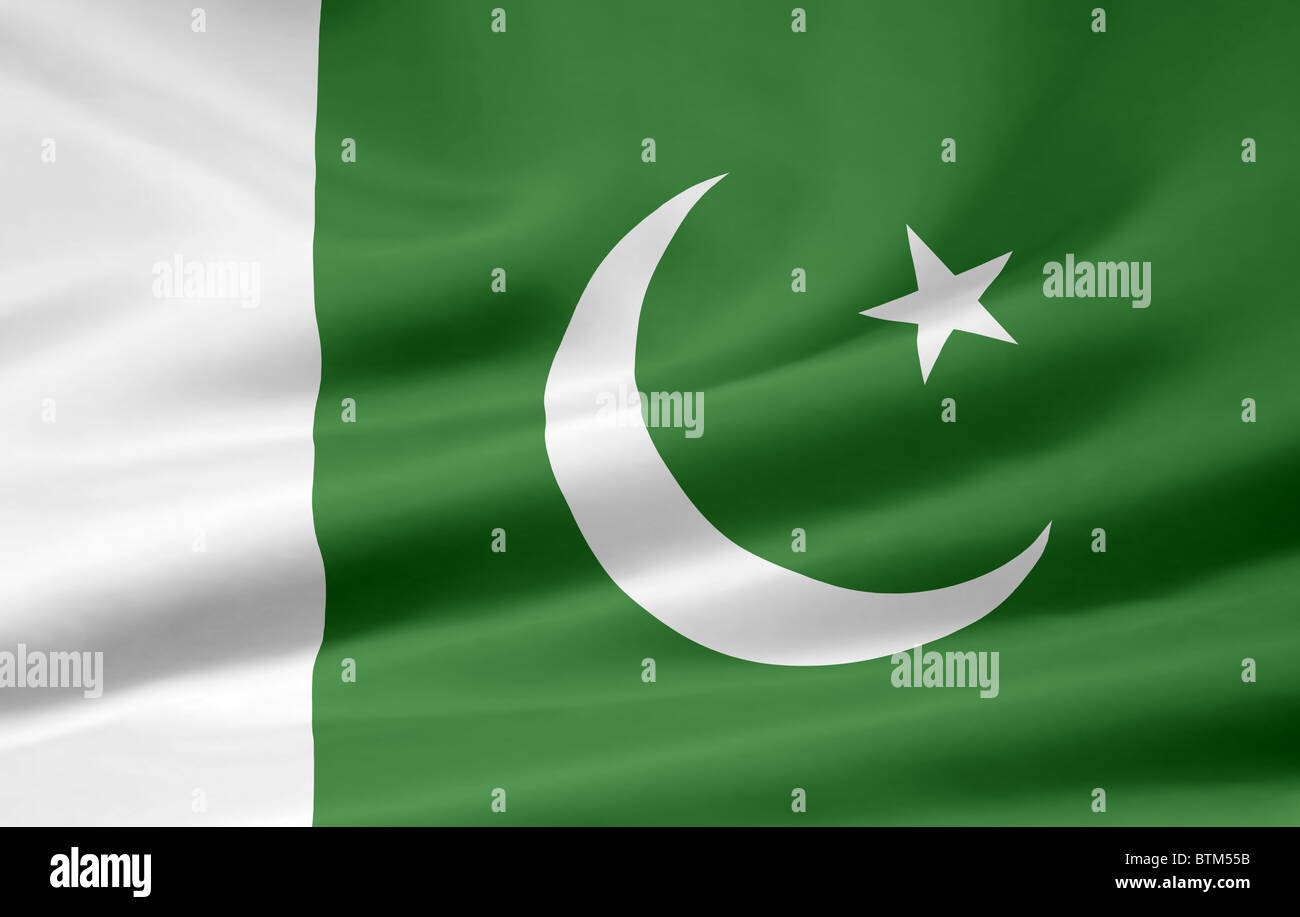 High resolution flag of Pakistan Stock Photo - Alamy