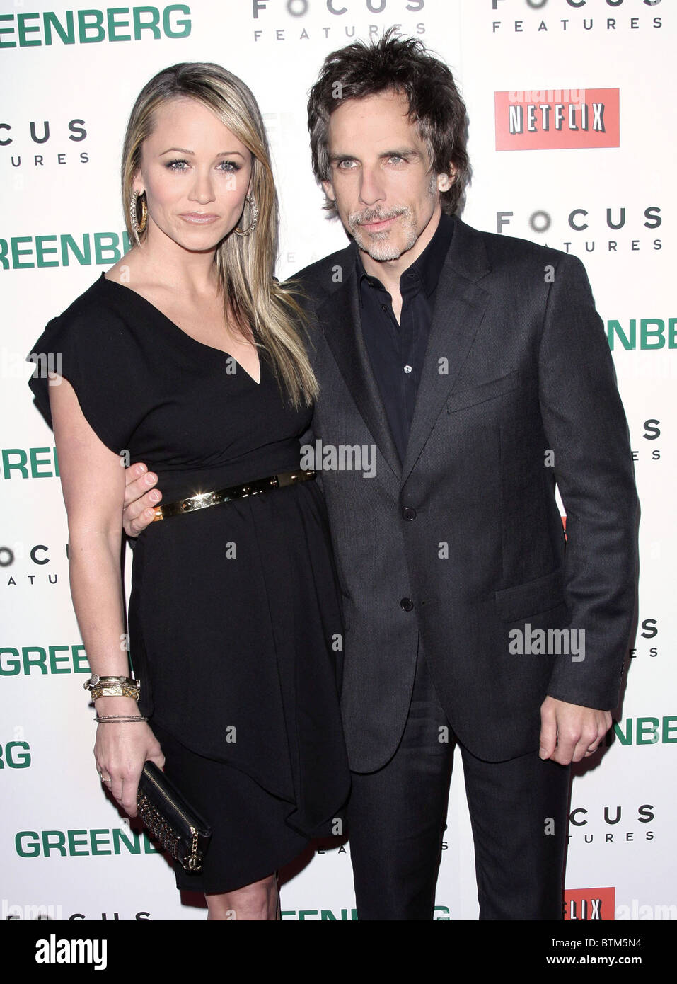 Ben stiller and wife christine taylor hi-res stock photography and ...
