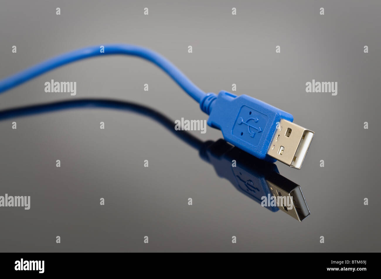 Blue Cable Pc High Resolution Stock Photography and Images - Alamy