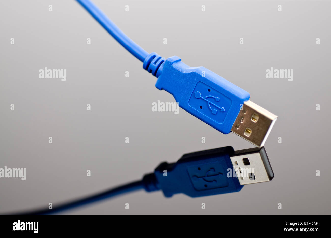 Blue Cable Pc High Resolution Stock Photography and Images - Alamy