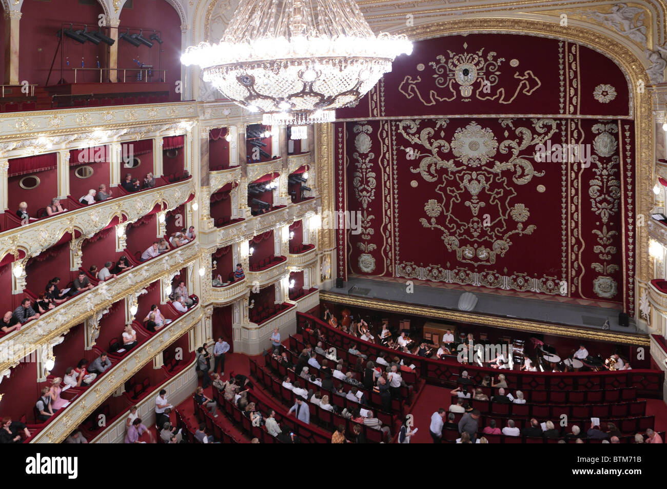 Interior of the Odessa Opera and Ballet Theatre, Odessa, Ukraine Stock ...