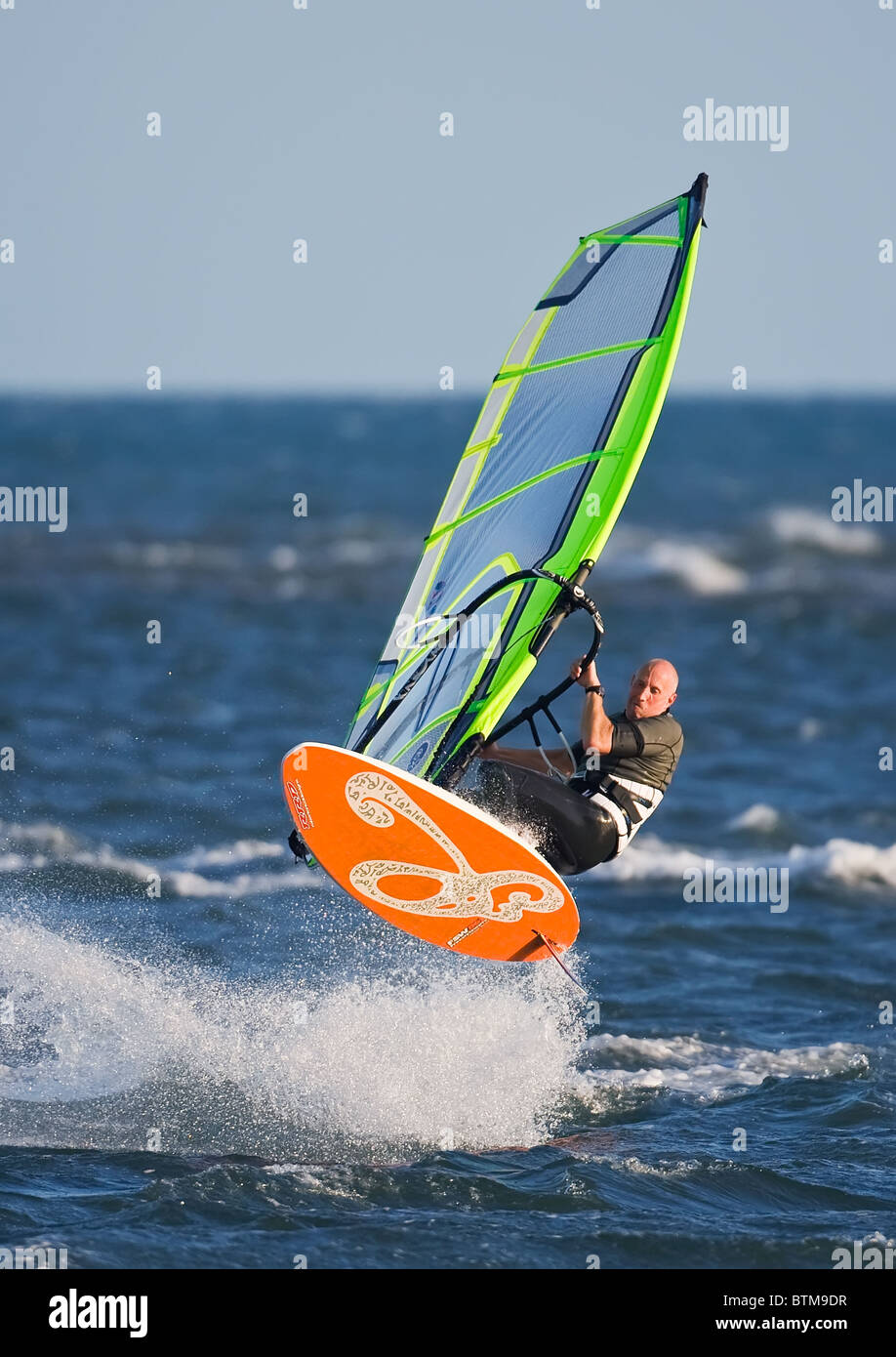 Windsurfing at Exmouth, Devon, UK Stock Photo - Alamy