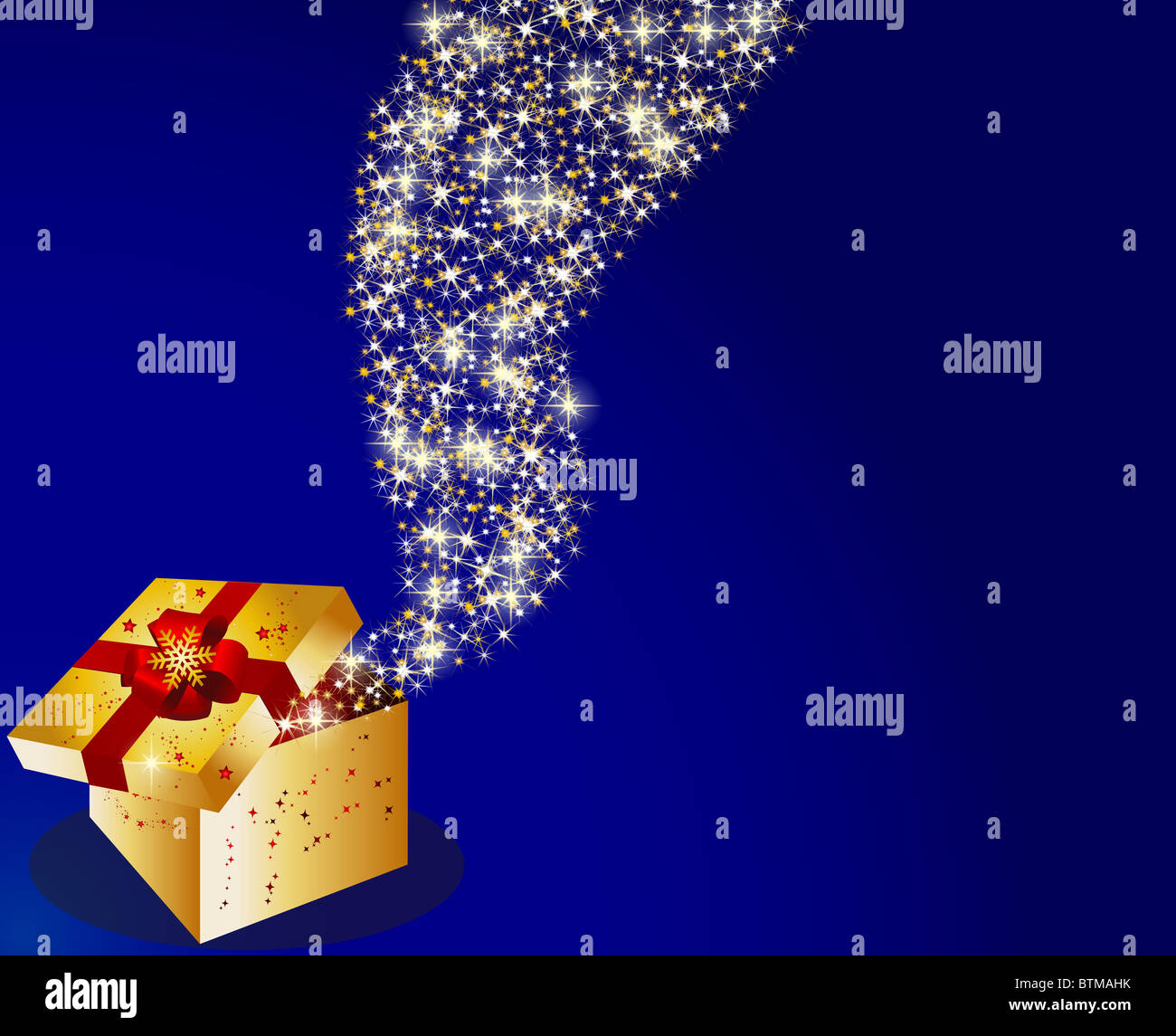 Illustration of a christmas present background Stock Photo - Alamy