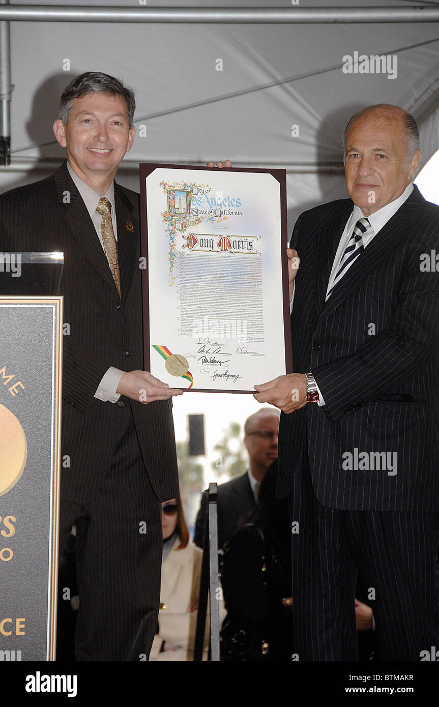 Star on the Hollywood Walk of Fame for Doug Morris Stock Photo - Alamy