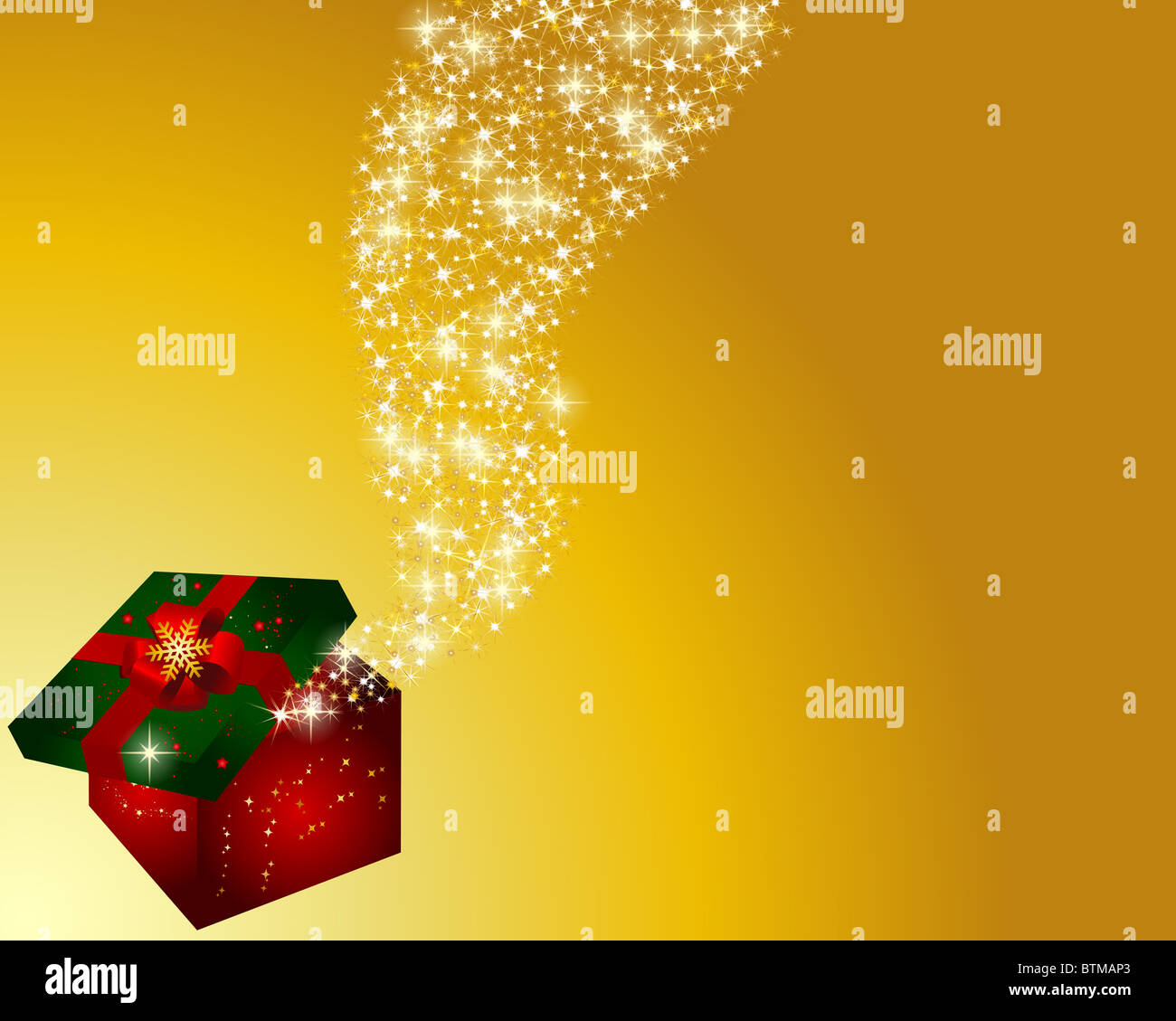 Illustration of a christmas present background Stock Photo - Alamy