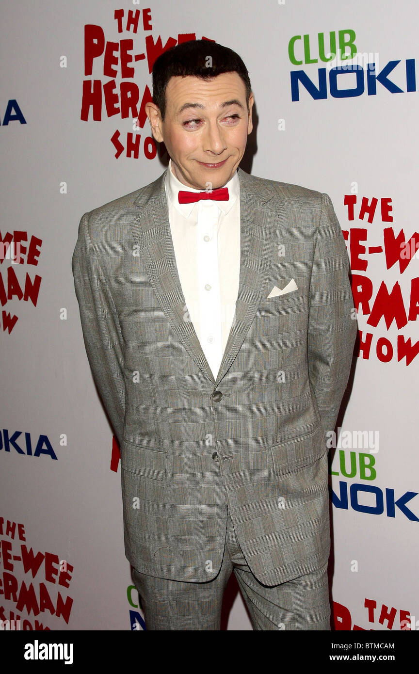 The Pee-Wee Herman Show Opening Night Stock Photo - Alamy
