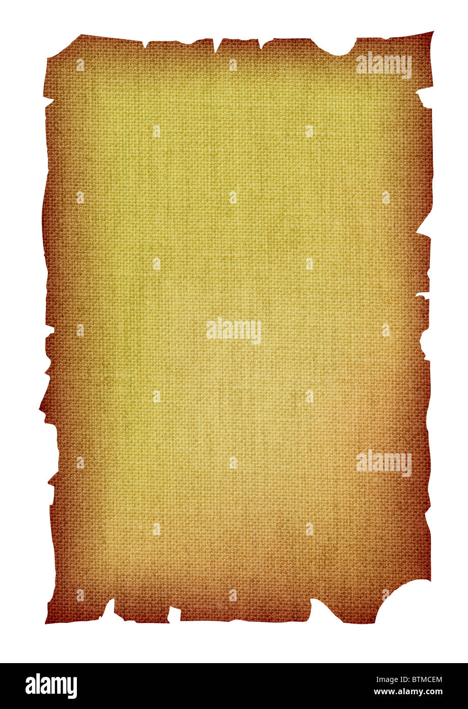 Image of the old parchment with ragged charred edges Stock Photo - Alamy