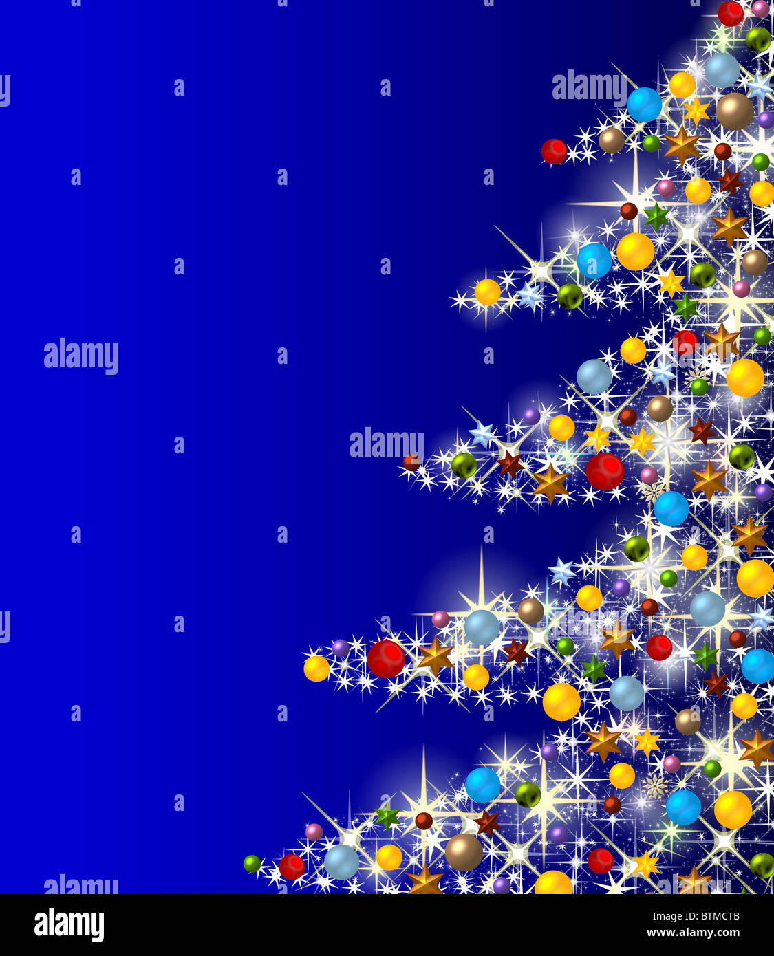 sparkling christmas tree Stock Photo - Alamy