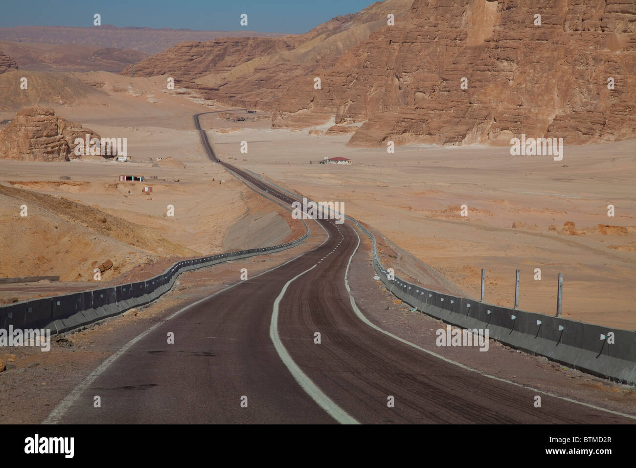 a road in the desert in Egypt Stock Photo - Alamy