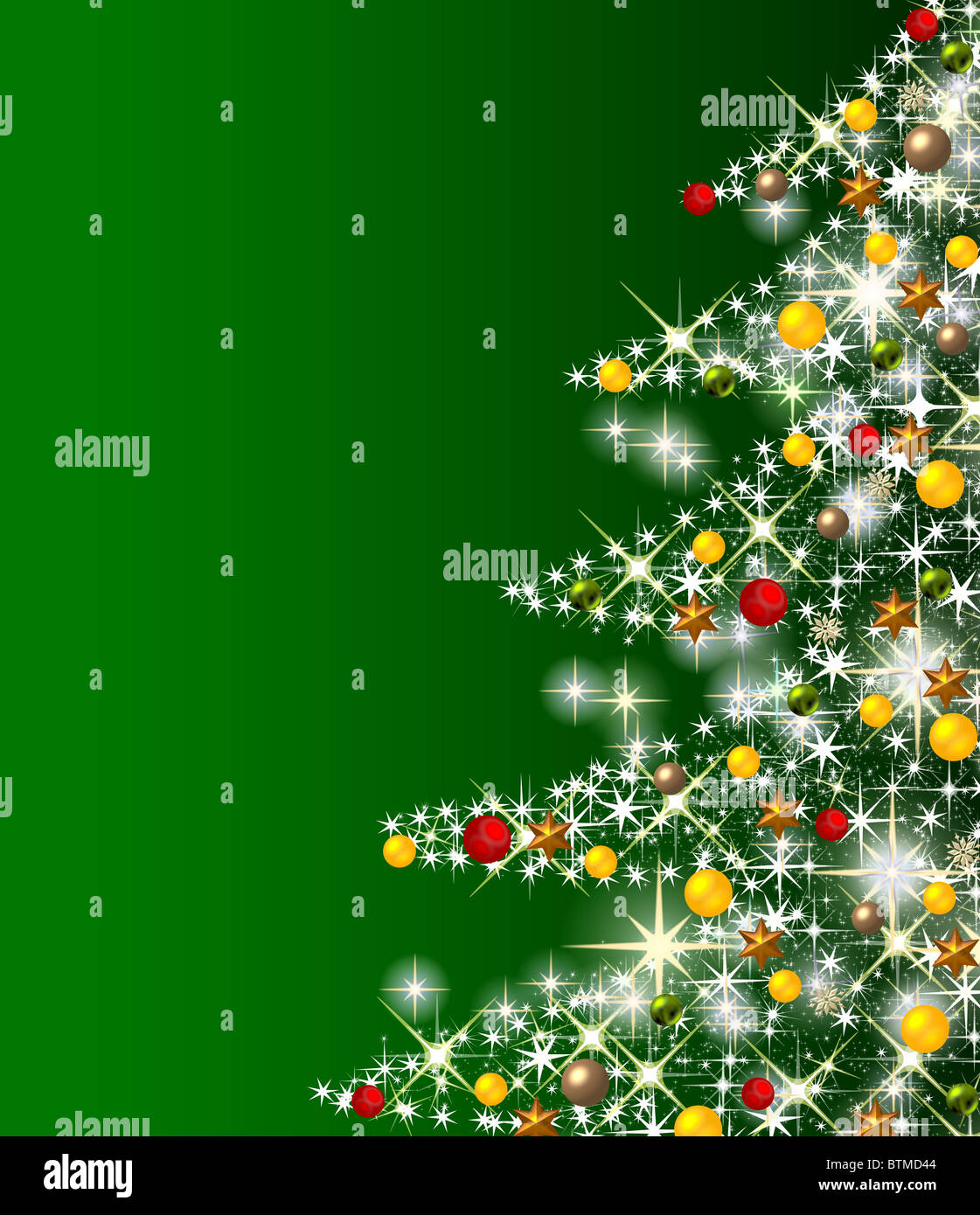 sparkling christmas tree Stock Photo - Alamy