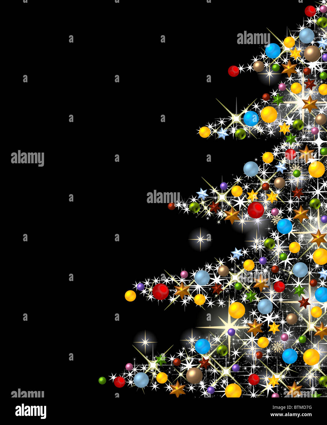 sparkling christmas tree Stock Photo - Alamy