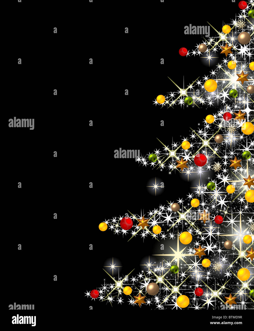 sparkling christmas tree Stock Photo - Alamy