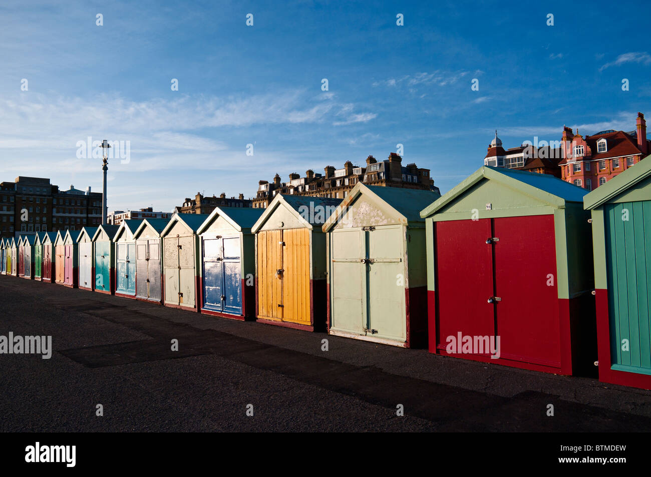 Beach Huts, Brighton and Hove, East Sussex, England Stock Photo - Alamy