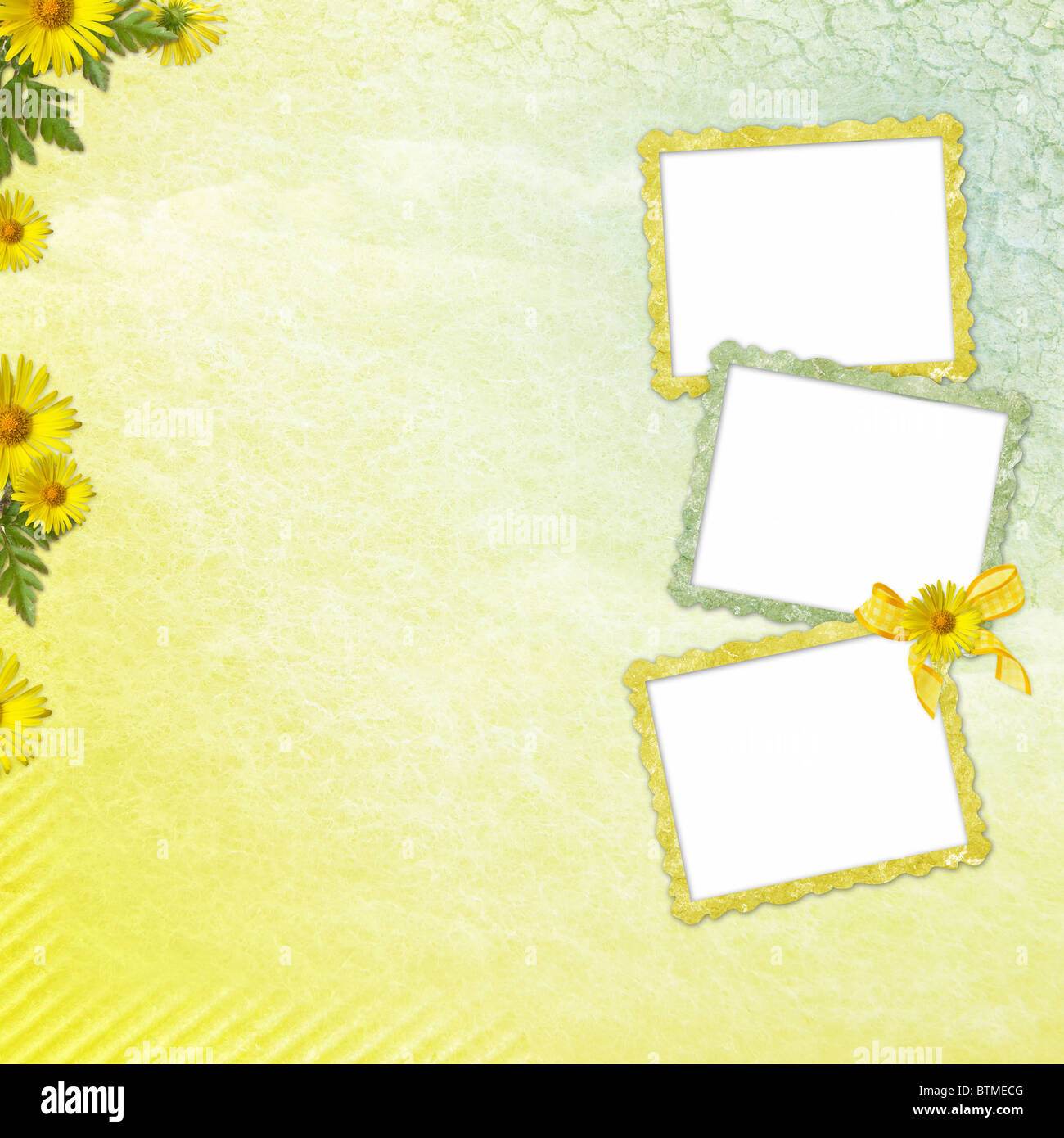 Summer background with frame Stock Photo - Alamy