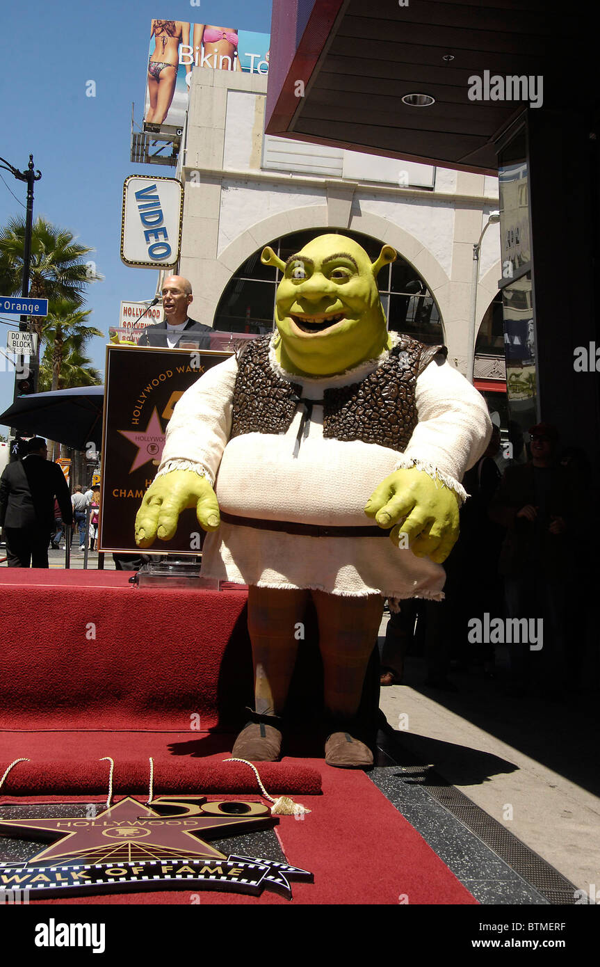 Star on the Hollywood Walk of Fame Ceremony for SHREK Stock Photo - Alamy