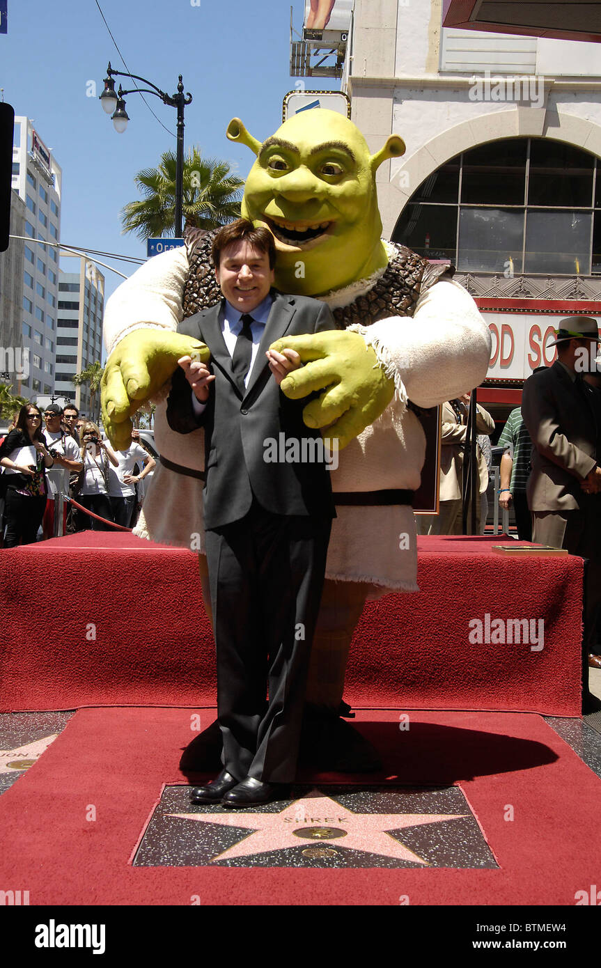 Star on the Hollywood Walk of Fame Ceremony for SHREK Stock Photo - Alamy