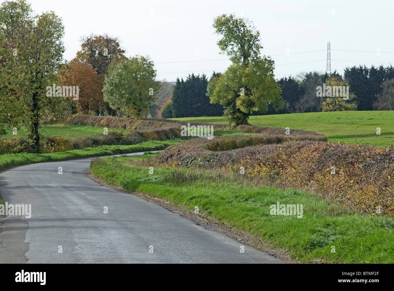 Winding Road Through Countryside, England, UK Stock Photo - Alamy