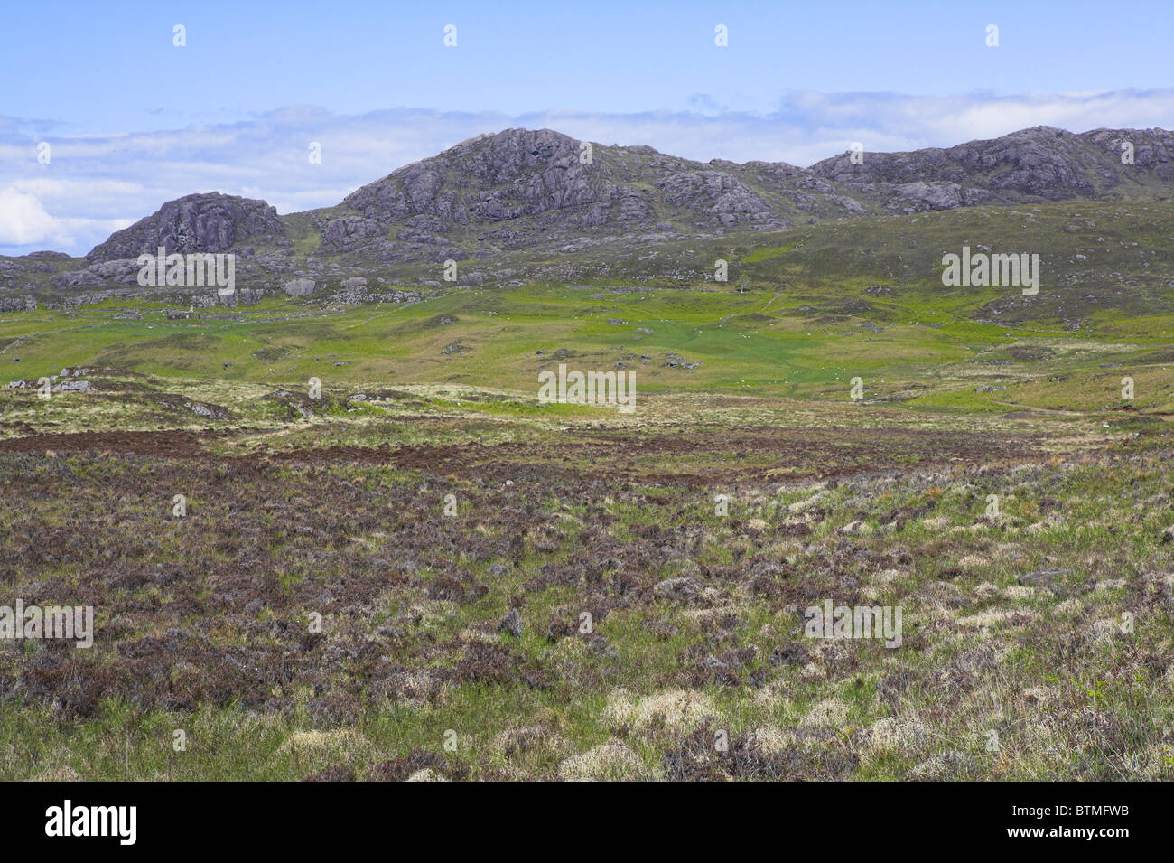 Landscape view of Druim Liath, Ardnamurchan Peninsula, Scotland in May ...
