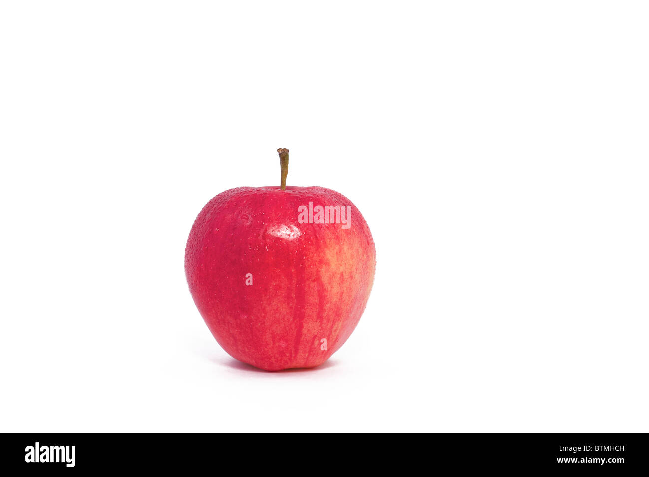 Red apple on light Cut Out Stock Images & Pictures - Alamy