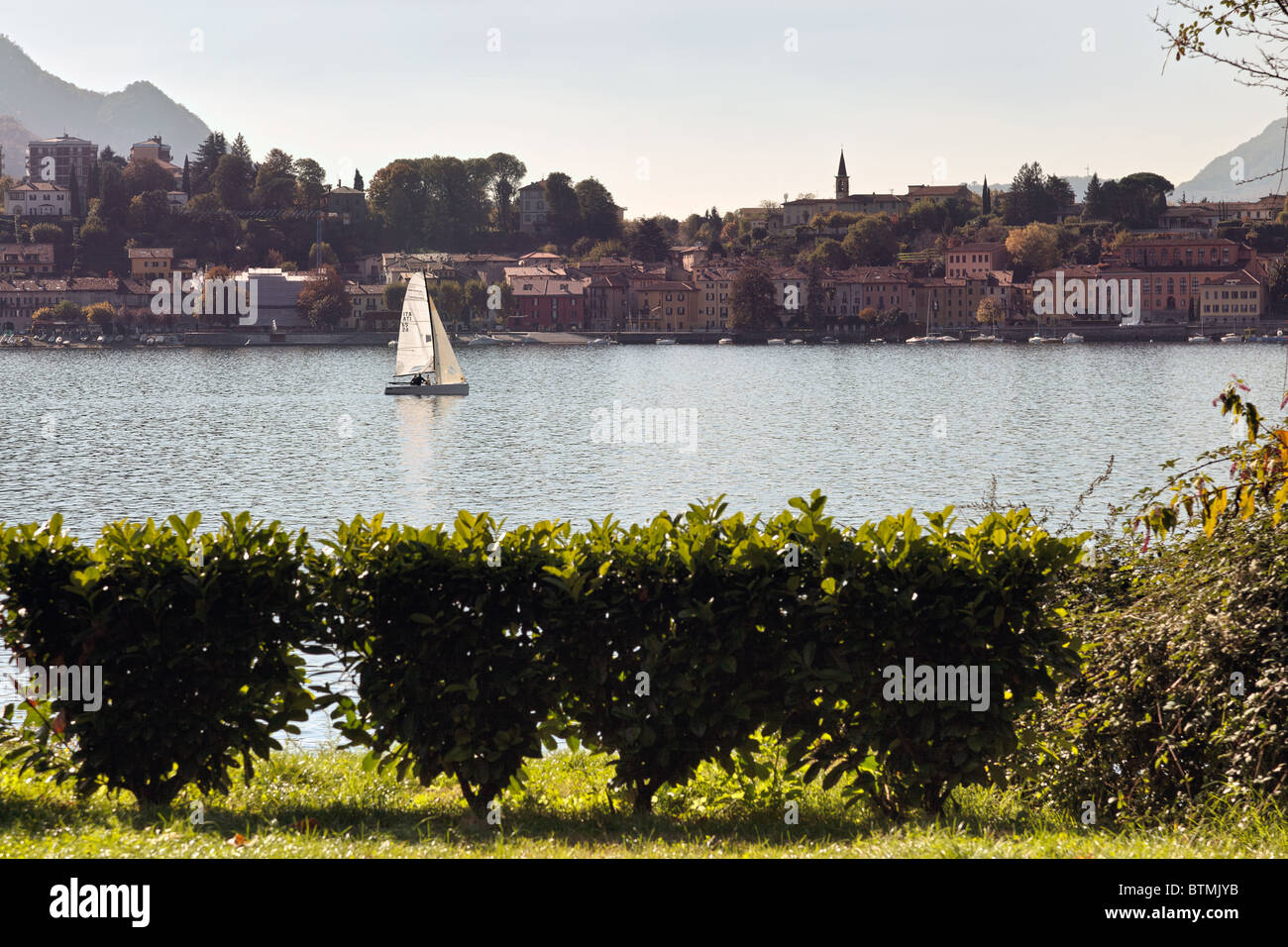 View of Lake Como from Lecco Stock Photo - Alamy