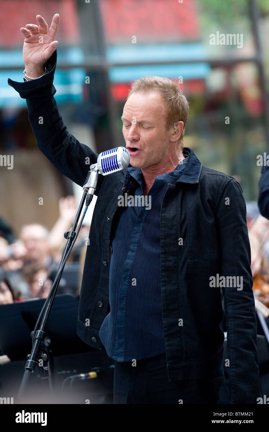 NBC Today Show Concert with STING Stock Photo - Alamy