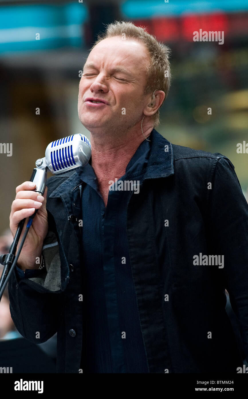 NBC Today Show Concert with STING Stock Photo - Alamy