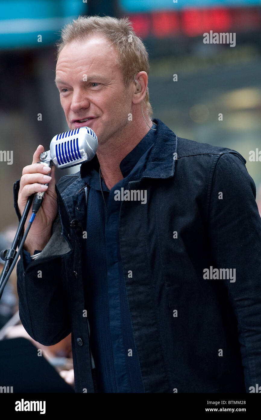 NBC Today Show Concert with STING Stock Photo - Alamy