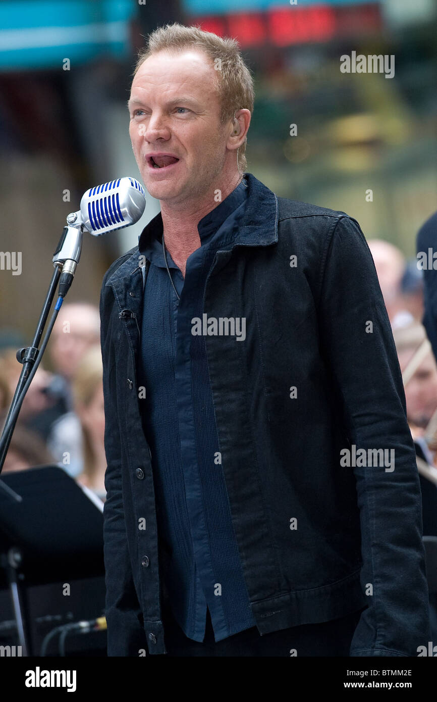 NBC Today Show Concert with STING Stock Photo - Alamy
