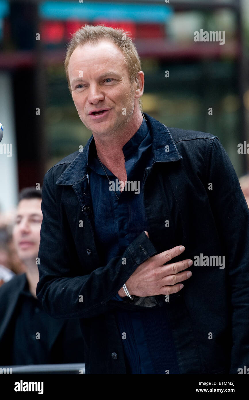 NBC Today Show Concert with STING Stock Photo - Alamy