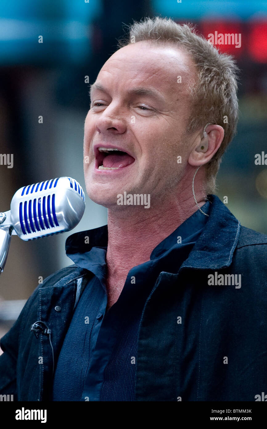 NBC Today Show Concert with STING Stock Photo - Alamy