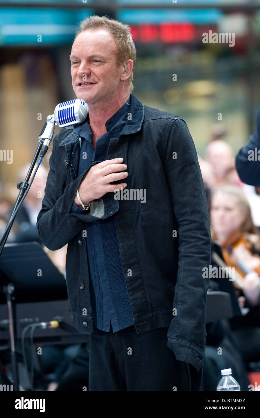 NBC Today Show Concert with STING Stock Photo - Alamy
