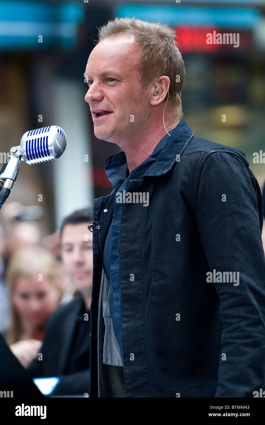 NBC Today Show Concert with STING Stock Photo - Alamy