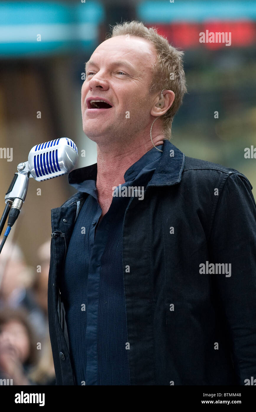 NBC Today Show Concert with STING Stock Photo - Alamy