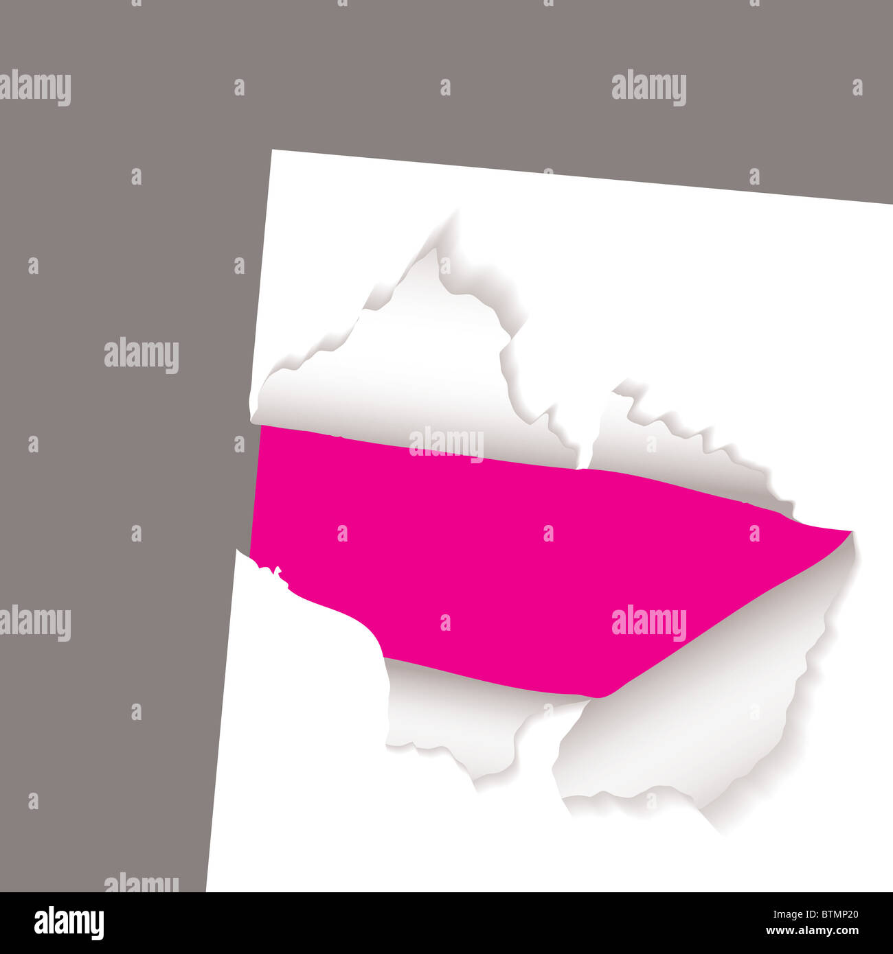 Pink background with white paper and text space Stock Photo - Alamy