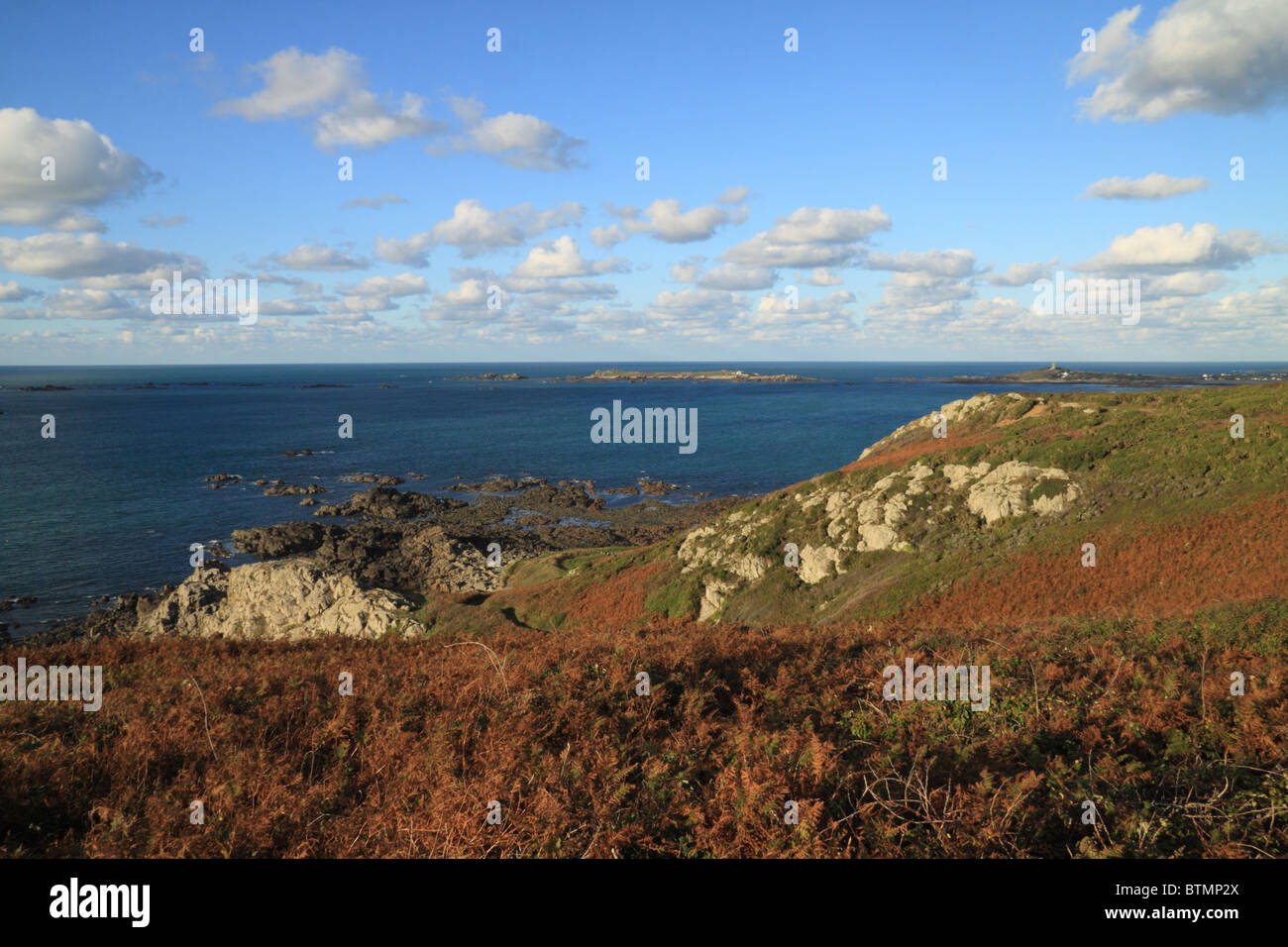 Guernsey's west coast landscape captured in autumn Stock Photo - Alamy