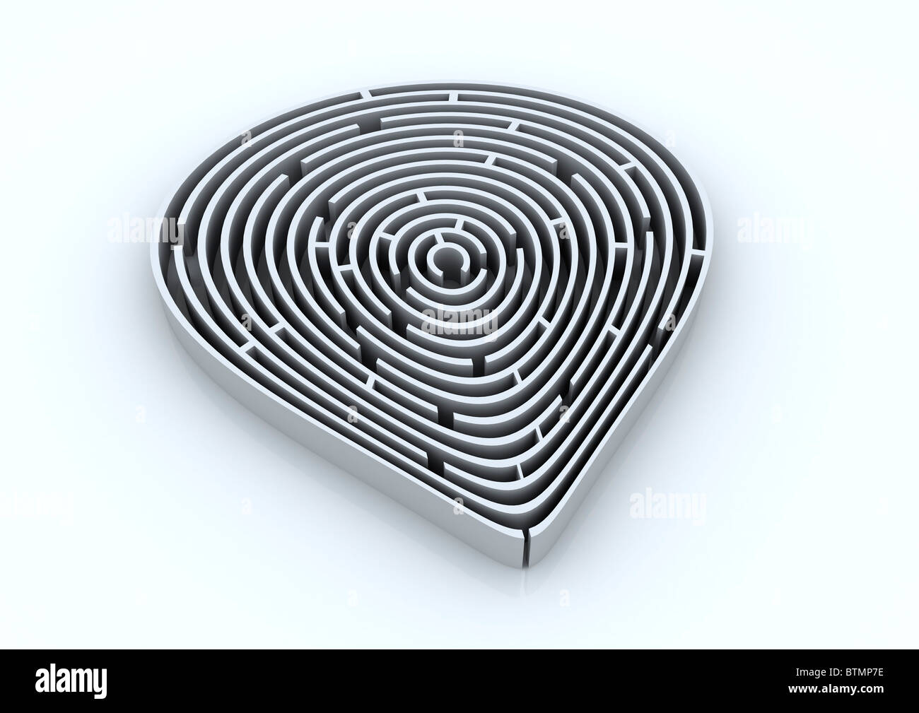 round maze heart Stock Photo - Alamy