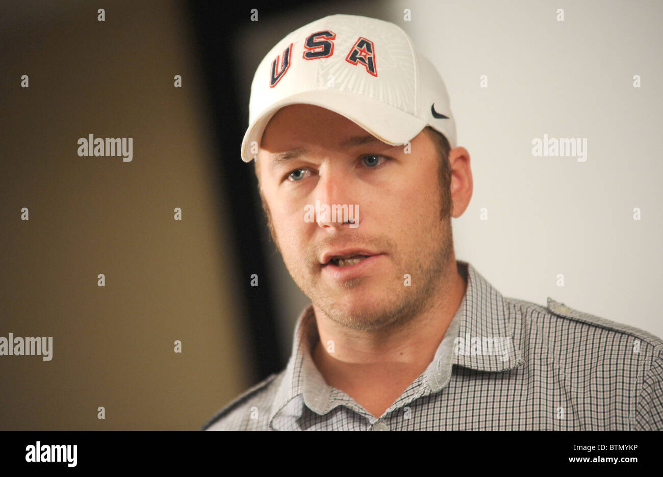2010 Olympic Gold Medalist Bode Miller Press Conference Stock Photo - Alamy