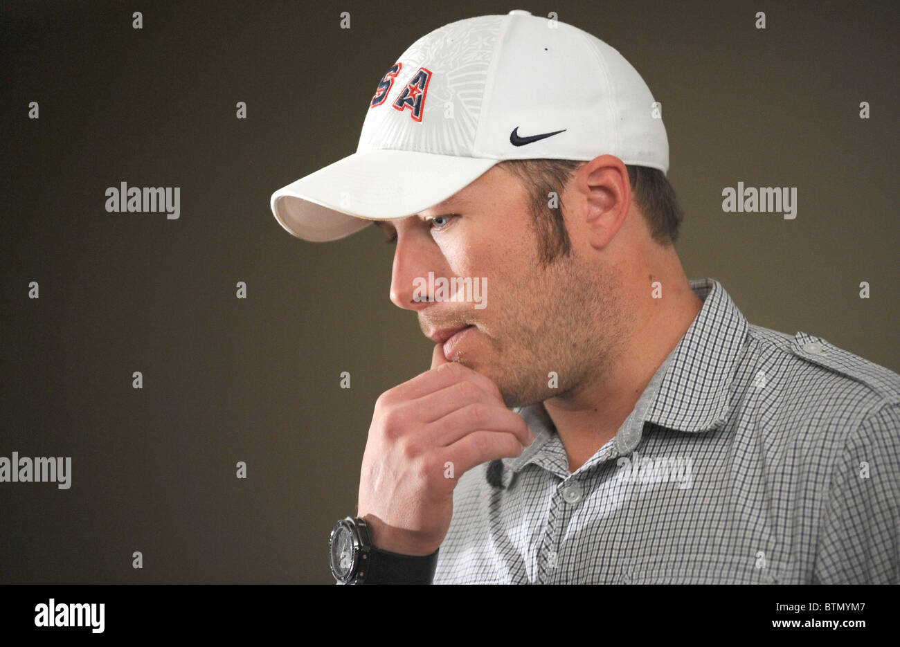 2010 Olympic Gold Medalist Bode Miller Press Conference Stock Photo - Alamy