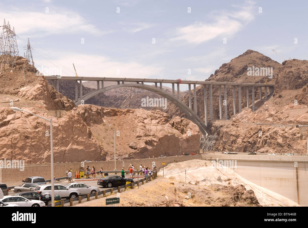 Hoover Dam Bridge Construction Las Vegas Nevada USA Stock Photo - Alamy