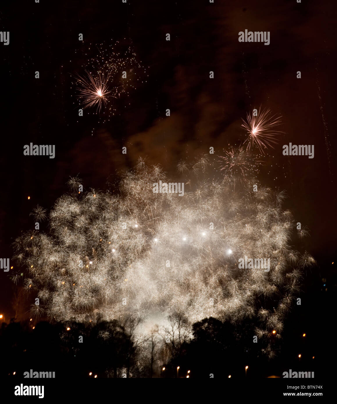 Bonfire Night Firework Display in Perth Stock Photo - Alamy