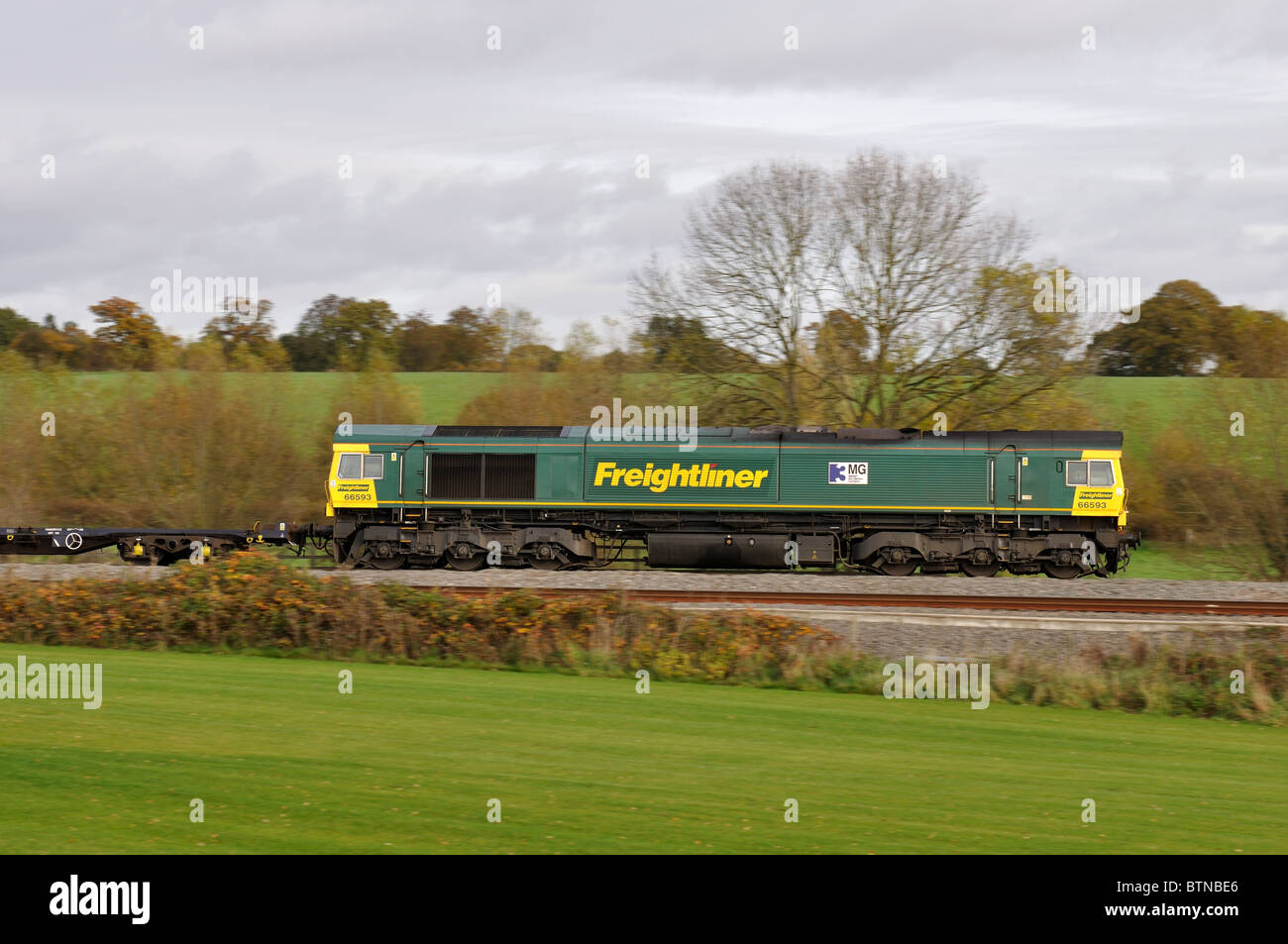 Freightliner Class 66 diesel locomotive Stock Photo - Alamy