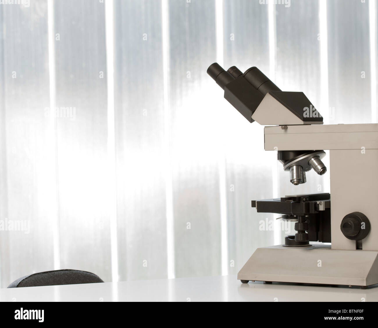 Microscope in laboratory Stock Photo - Alamy