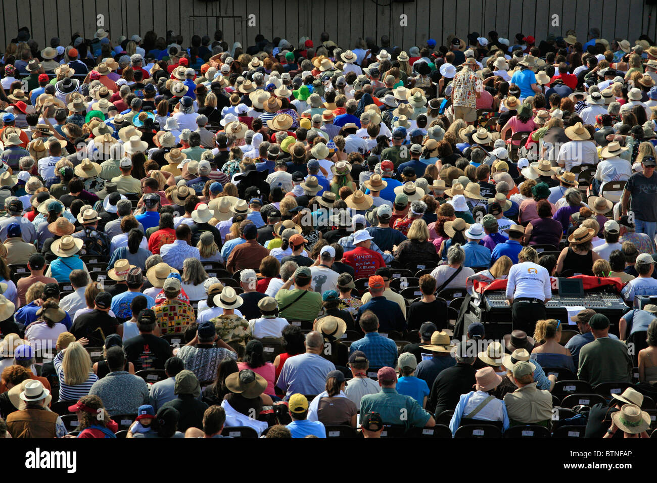 The crowd at the 2009 MONTEREY JAZZ FESTIVAL - CALIFORNIA Stock Photo ...