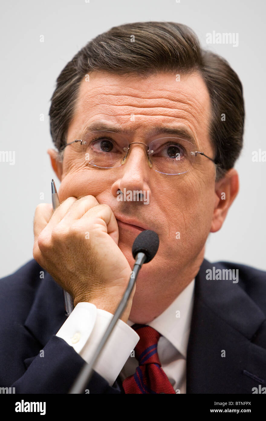 Actor and comedian Stephen Colbert testifies before Congress Stock ...