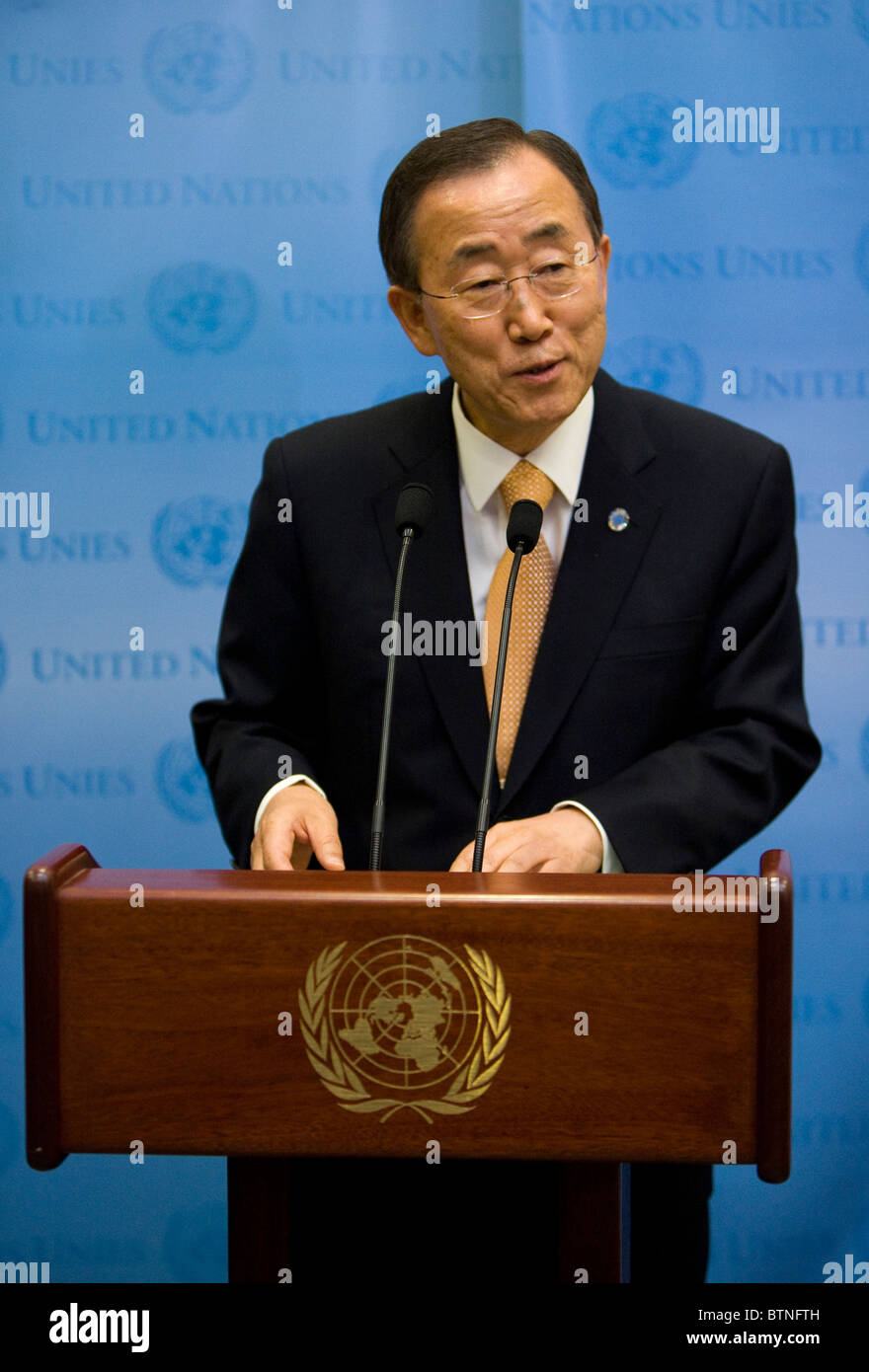 United Nations Secretary General Ban Ki Moon Stock Photo - Alamy