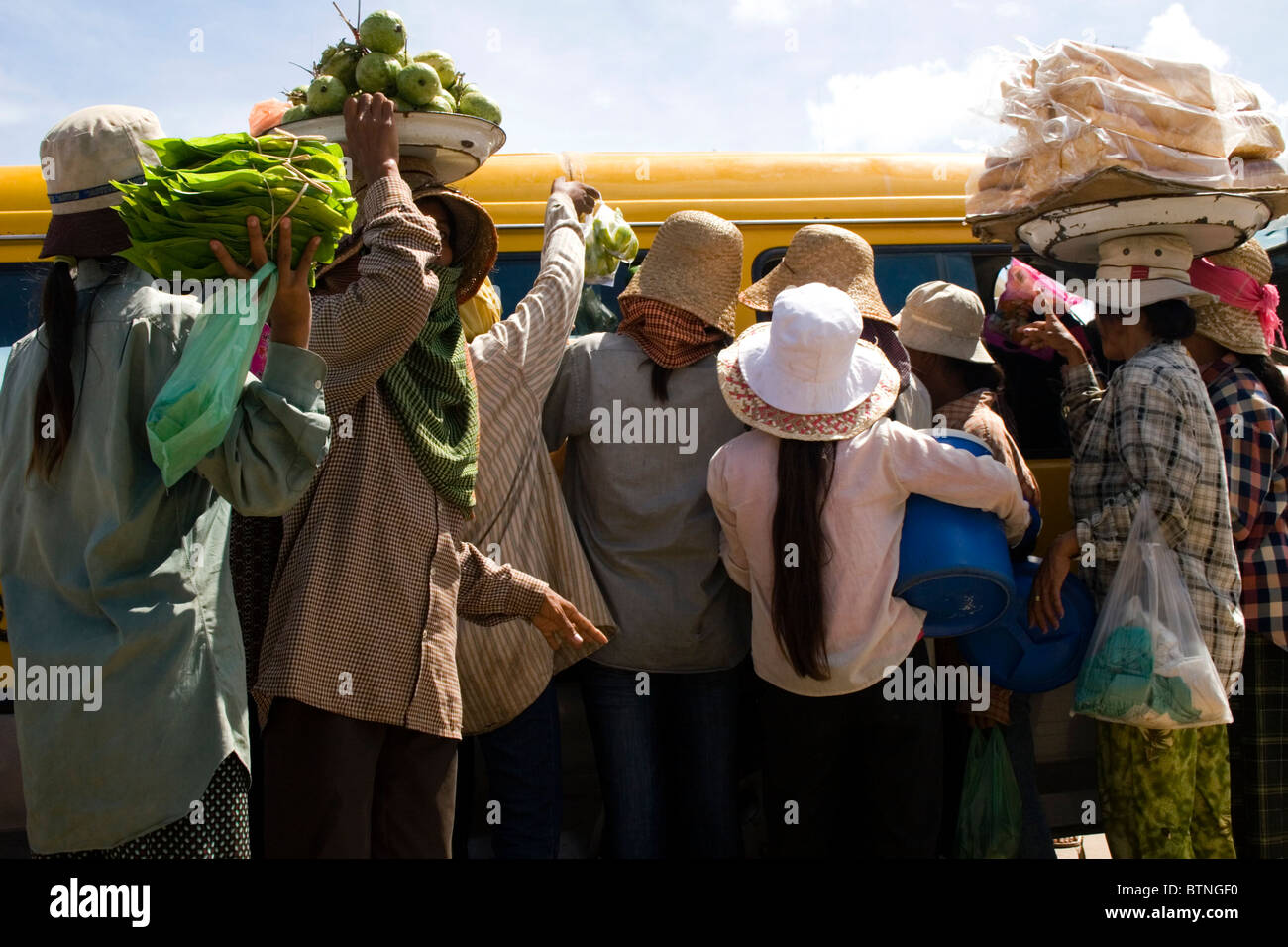 Trays on the head hi-res stock photography and images - Alamy
